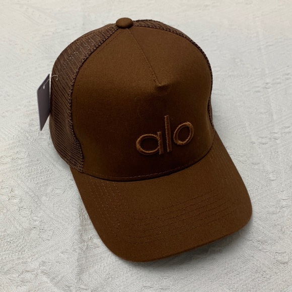 ALO Yoga | Accessories | Nwt Alo Yoga Brown District Trucker Hat | Poshmark